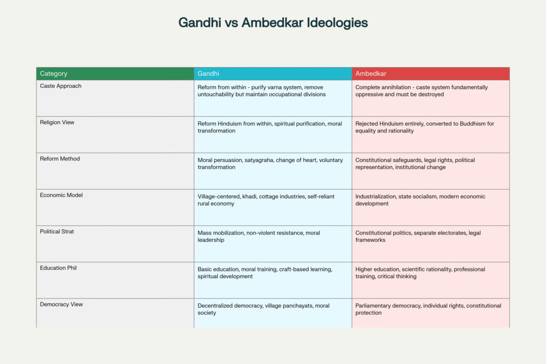 Ambedkar vs Gandhi: Clash of Civilizational Visions | Infipark.com
