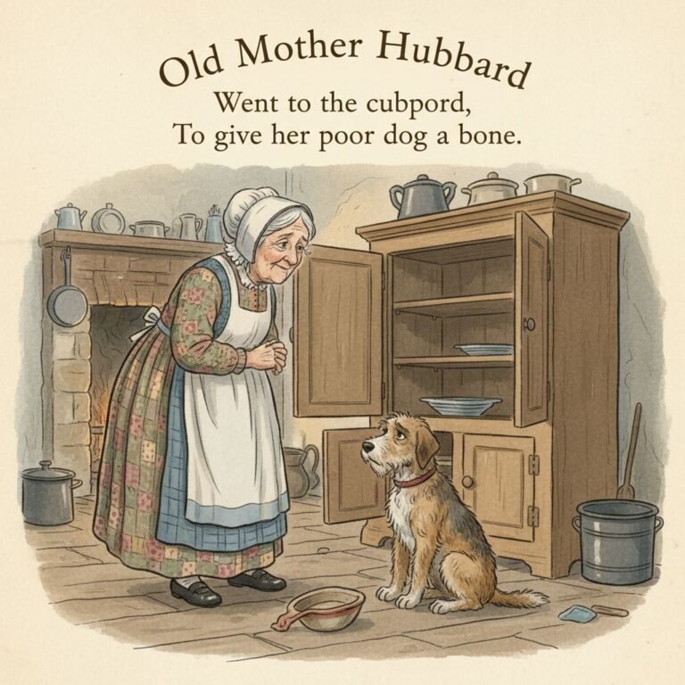 OLD MOTHER HUBBARD NURSERY RHYMES | Infipark.com